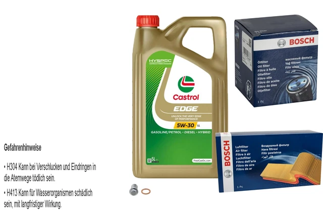 BOSCH INSPECTION SET 5 L castrol edge FST 5W-30 Ll pour Intelligente ...