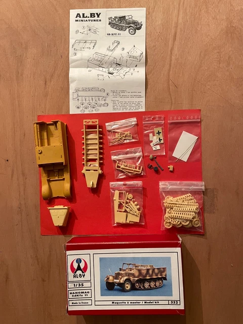 1/35 ALBY 332 : Camion Semi-Chenille Sdkfz 11 Wehrmacht Hanomag Rare Collector EUR 78,75 ...