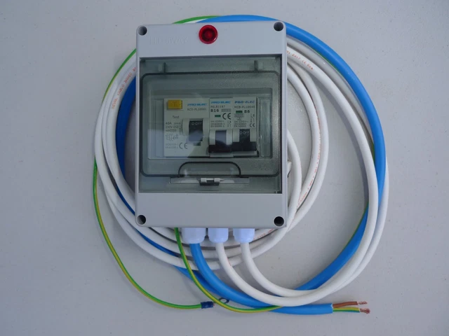 PREWIRED MAINS CONSUMER Unit Fuse Box Camper Van 240V Double Pole type ...