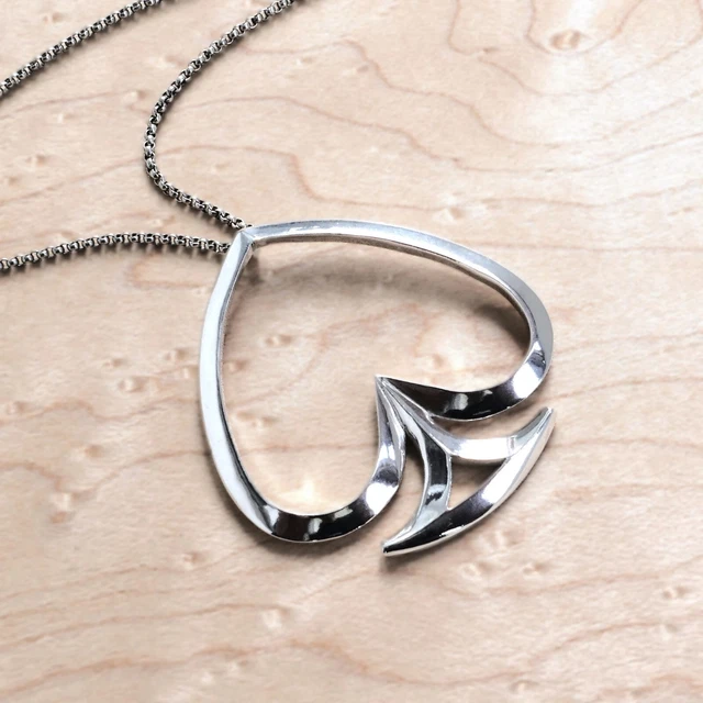 ACE OF SPADES Anhänger Pik Ass Silber 925 Herz Halskette Damen Silberkette EUR 179,00 - PicClick DE