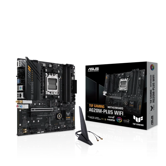 ASUS TUF GAMING A620M-PLUS WIFI AMD A620 Socket AM5 micro ATX £139.00 ...