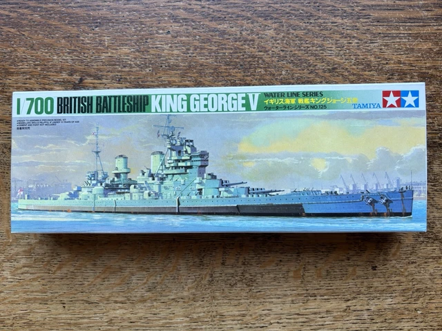 TAMIYA 77525 HMS King George V Battleship 1:700 Ship Model Kit £15.99 ...
