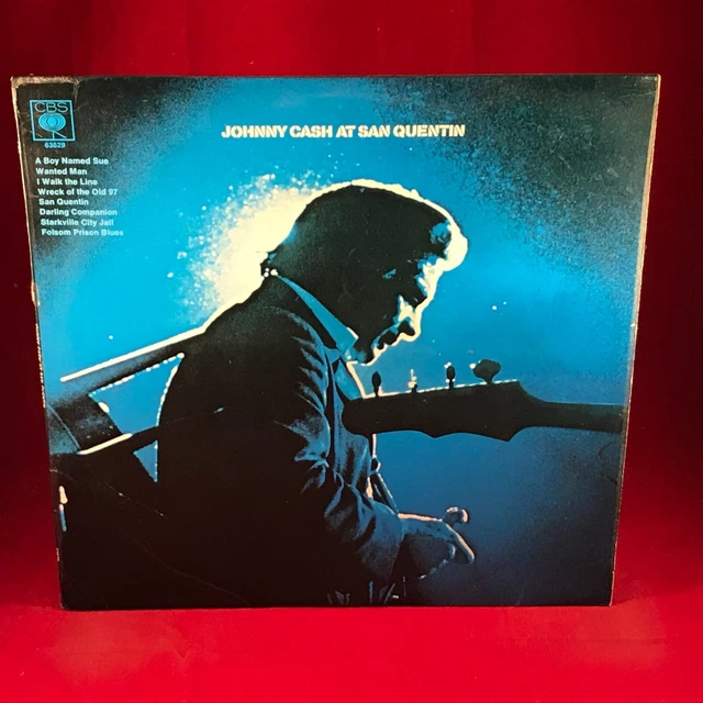JOHNNY CASH AT San Quentin 1969 UK Vinyl LP prison A Boy Named Sue live ...