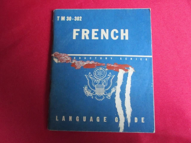 GUIDE LANGUAGE Original 1944 Us Army Ww2 Gi Airborne D Day Normandie ...