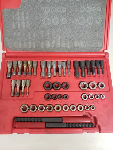 SNAP ON TOOLS RTD48 Fractional/Metric Rethreader Set Thread Repair $132 ...