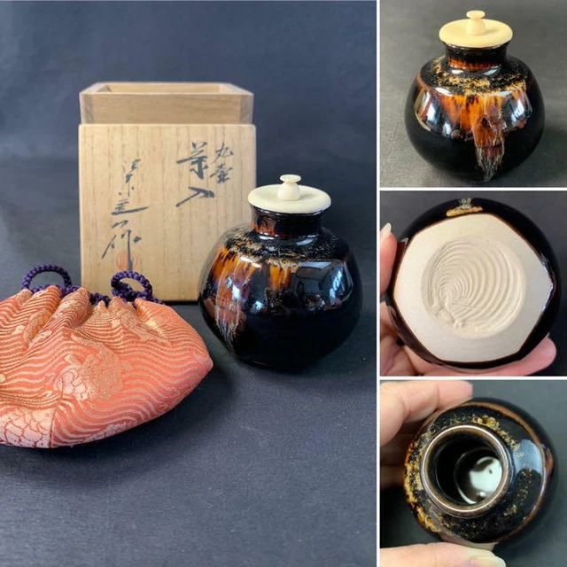 TEA CADDY CEREMONY Chaire Pottery Container Japanese Traditional J-64 £ ...