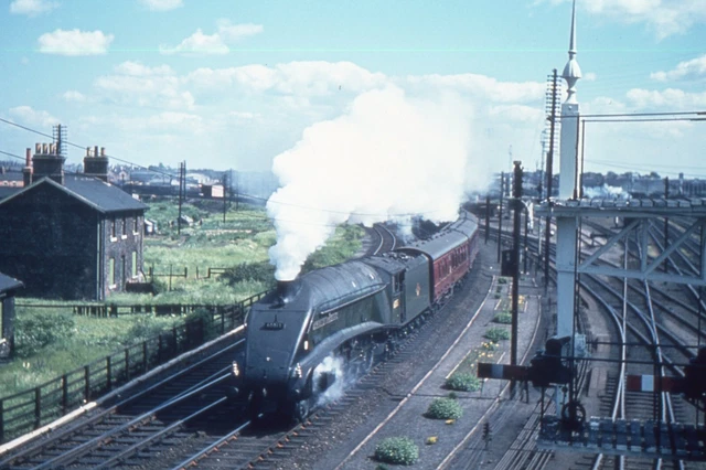 35MM RAILWAY SLIDE: COLOUR-RAIL : BRE 840: CLASS A4: 60013 DOMINION OF ...
