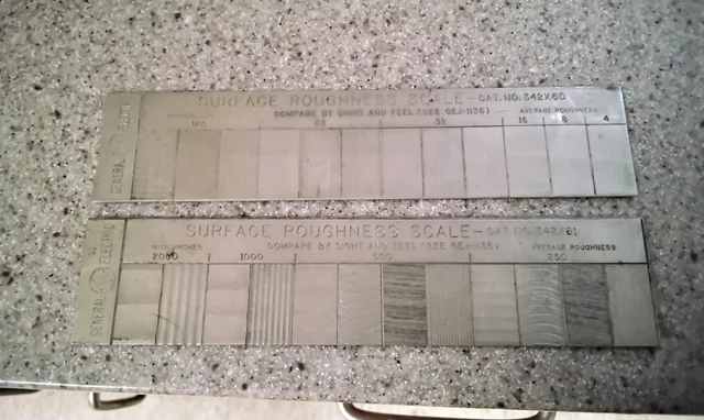 VINTAGE GENERAL ELECTRIC GE Surface Roughness Scale Set £13.73 ...