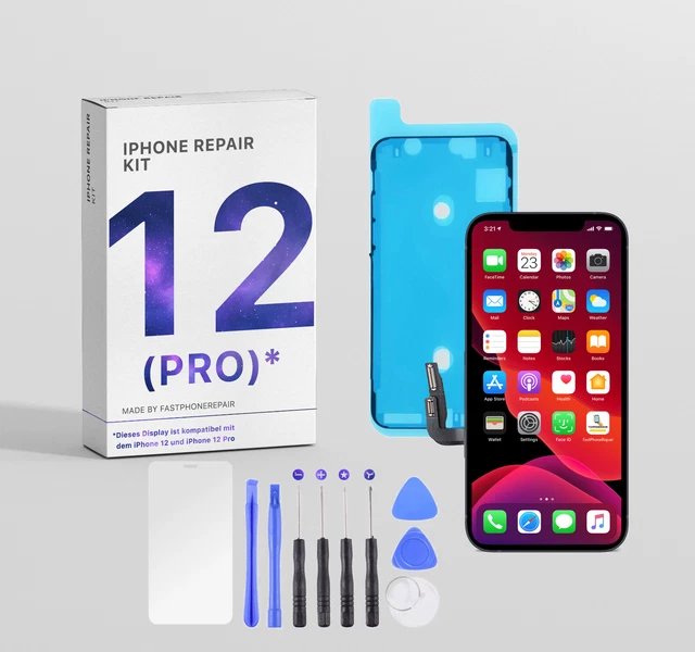 ORIGINAL APPLE IPHONE 12 / 12 Pro Display, Ref. Bildschirm+Schutzglas ...
