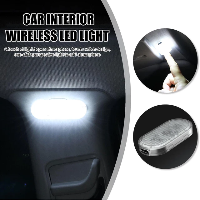 CAR INTERIOR WIRELESS LED Light Sensor Auto USB Charge Lamp Decor.# EUR ...