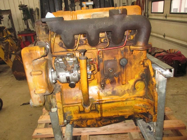 CASE 480B RUNNING 188 D Long Block Engine Rebuilt Roosa Master ...