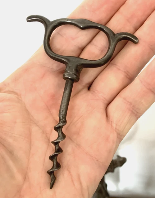 TIRE-BOUCHON ANCIEN, POIGNÉE coeur. Corkscrew cavatappi sacacorchos EUR ...