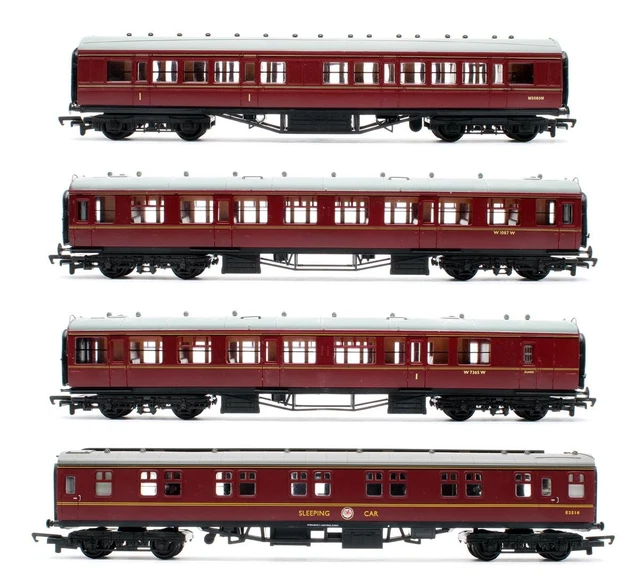 MAINLINE/BACHMANN/HORNBY 'OO' GAUGE Rake Of 4 Assorted Br Maroon ...