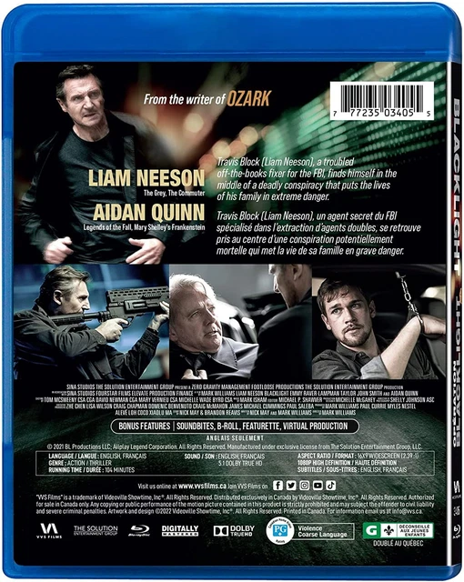 BLACKLIGHT (OPÉRATION BLACKLIGHT) (Bilingual) (Blu-ray) Liam Neeson ...