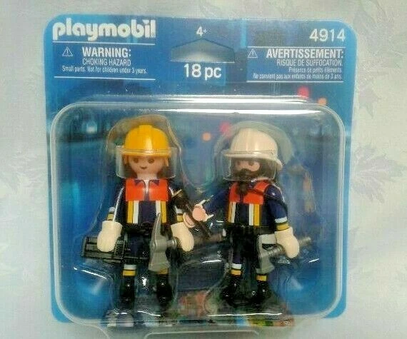 PLAYMOBIL 4914 DUO Pompiers Soldats du feu 18 pièces NEUF sous blister ... PLAYMOBIL 4914 DUO Pompiers Soldats du feu 18 pièces NEUF sous blister ...