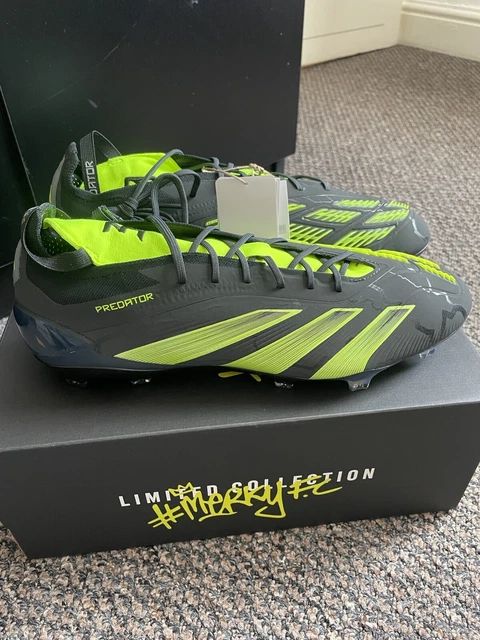 ADIDAS PREDATOR ELITE Tongue FG x Merky FC (UK10) spedizione rapida EUR ...
