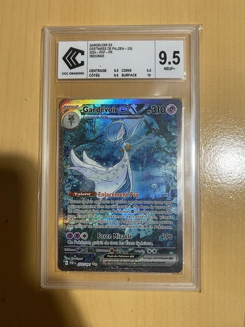 CARTE POKÉMON GARDEVOIR Ex 233/091 CCC grading 9,5 EV4.5 Destinées De ...
