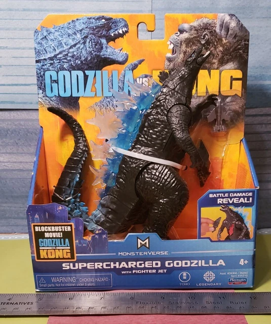 MONSTERVERSE SUPERCHARGED GODZILLA With Fighter Jet Godzilla Vs. Kong £ ...