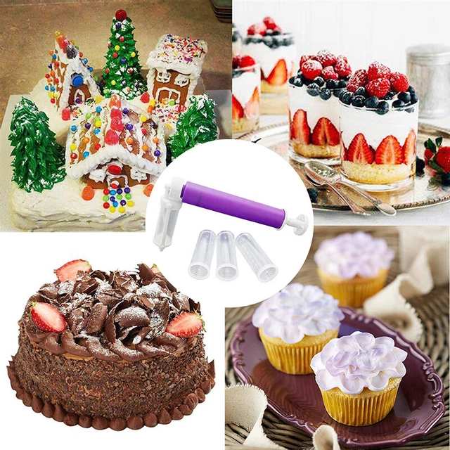CAKE SPRAY GUN Cake Airbrush Coloring Sprayer Duster DIY Baking Decor ...