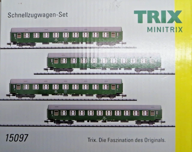 MINITRIX 15097 N 4er Set Express Train the Dr Government Der DDR Good ...