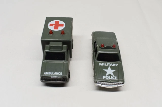 MAJORETTE MILITARY POLICE Car & Ambulance Sonic Flashers Green EUR 17 ...