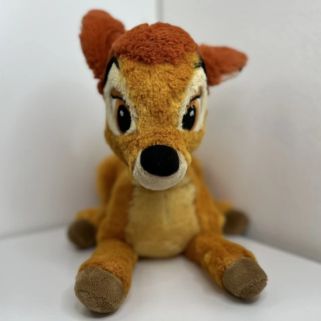 DISNEY STORE BAMBI Deer plush laying down doe Stuffed Vintage Walt ...