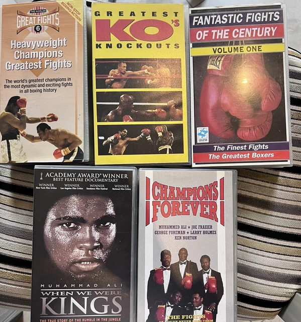 VINTAGE VHS COLLECTORS The Greatest Fights Boxing Set Of 5 Videos £12. ...