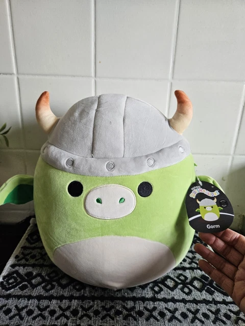SQUISHMALLOWS GORM THE Green Viking Dragon 12 Inch Select Series US ...