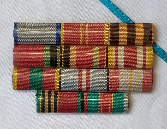 SOVIET ARMY RIBBON Bar Veteran WWII WW2 Medal plate rack USSR Military ...