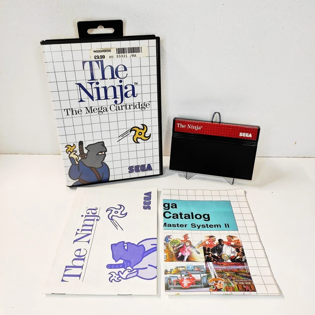 THE NINJA SEGA Master System Collectible Condition Complete With Poster ...