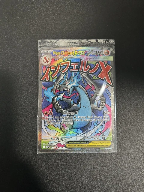 MEGA CHARIZARD X ex 023 Me: Mega Evolution Promo Holo sealed £49.32 ...