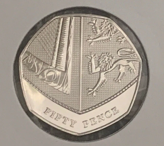 2011 50P SHIELD Fifty Pence Coin Brilliant Uncirculated GB BUNC UNC BU ...