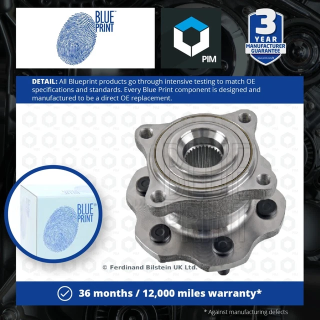 2X WHEEL BEARING Kits Rear ADN18371 Blue Print 43202EA500 43202ZP80A ...