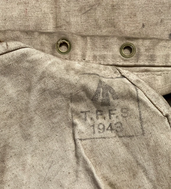 ORIGINAL WW2 BRITISH White Canvas Army Kit Bag, 1943 £14.99 - PicClick UK