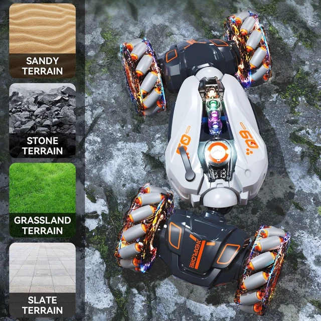 4WD RC STUNT Car 360?? Hand Gesture Sensing Off-Road Car Remote Control ...