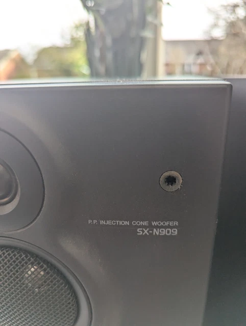 AIWA SX-N909 P.P injection cone woofer Speakers 3 Way Twin Duct Bass ...