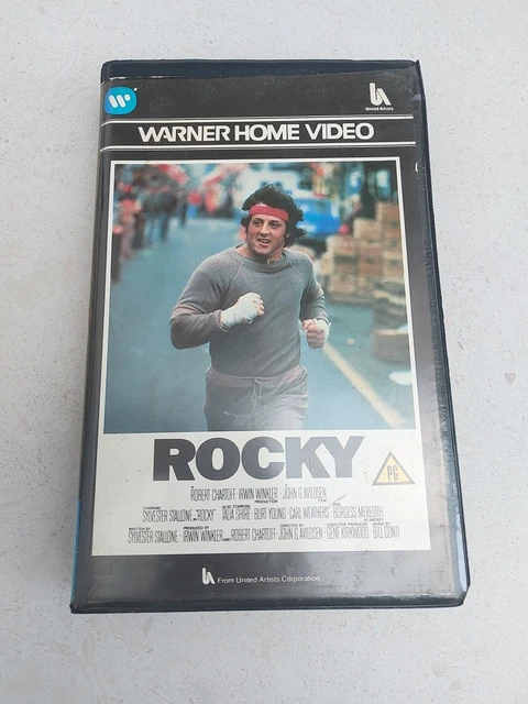 ROCKY VHS EX Rental Cassette Tape Warner Home Video 1982 Big Box Clam £ ...