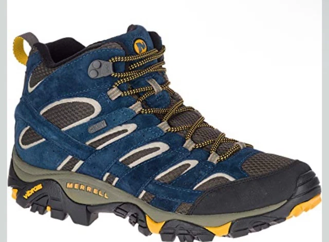 MERRELL MOAB 2 Mid Waterproof Men’s Hiking Boots - RARE COLOR - OLIVE ...