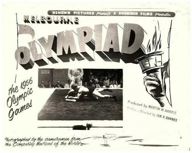MELBOURNE OLIMPIADI ORIGINALE Lobby Scheda Il 1956 Olimpici Giochi ...