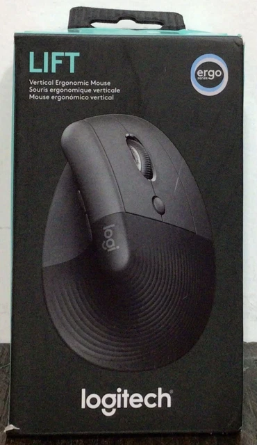 LOGITECH LIFT VERTICAL Ergonomic Mouse Black (Bluetooth) - 910-006466 ...