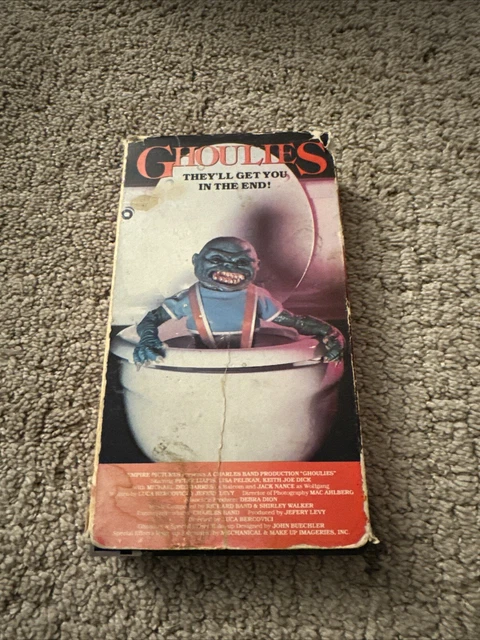 GHOULIES - (VHS, 1985) *RARE* 80s Horror Free Shipping £31.94 - PicClick UK