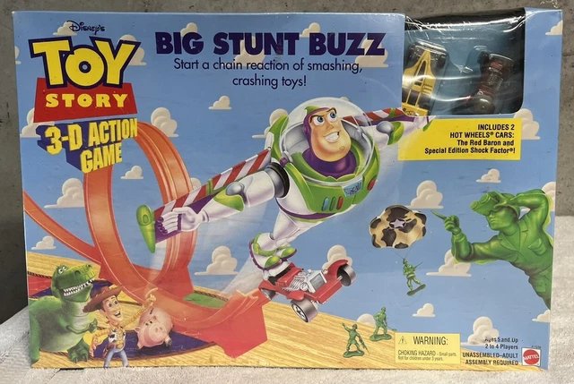 DISNEY PIXAR TOY Story 3D Action Game Big Stunt Buzz Lightyear Vintage ...