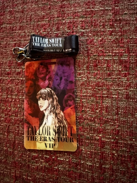 TAYLOR SWIFT INTERNATIONAL The Eras Tour Holographic VIP Lanyard VIP ...