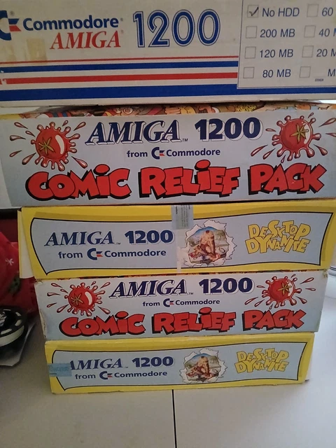 COMMODORE AMIGA 1200 Boxes + Polystyrene's & PSU Boxes £49.99 - PicClick UK