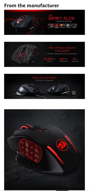RED DRAGON WIRELESS gaming mouse $75.00 - PicClick CA