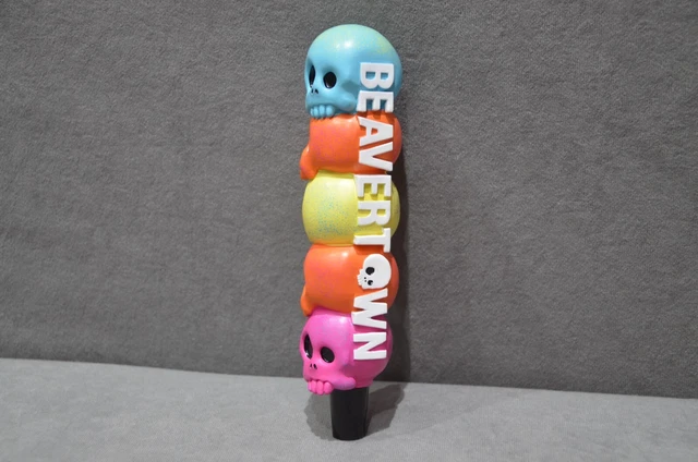 BEAVERTOWN SKULL TOTEM Neck Oil IPA Beer Pump Tap Handle 19.5cm BRAND ...