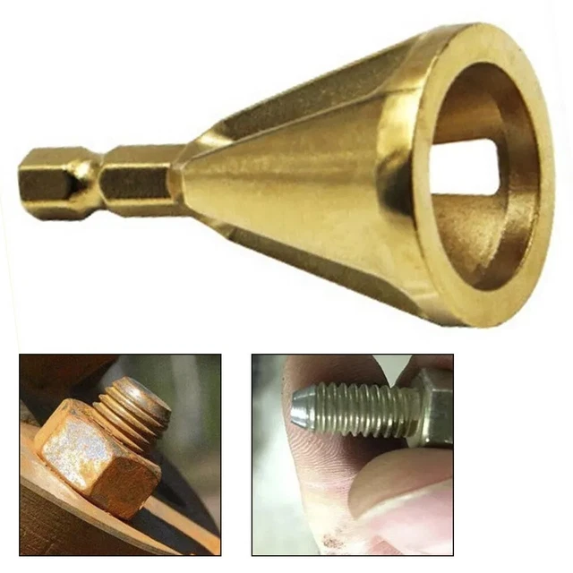 MULTI PURPOSE STAINLESS Steel Deburring Tool 2PCS Hex Bits for Burr ...