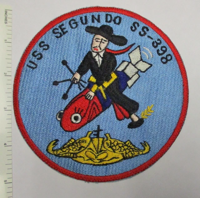 USS SEGUNDO SS-398 US NAVY SUBMARINE PATCH Japanese Made Vintage ...