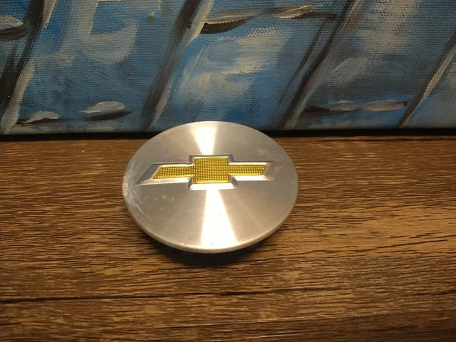 CHEVY COBALT CRUZE Oem Wheel Center Cap Machined Gold Textured Dot Logo ...