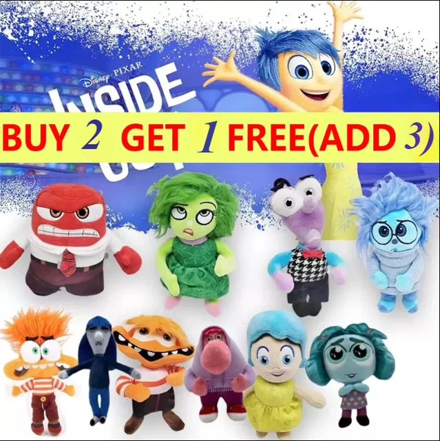 INSIDE OUT JOY Riley Anxiety Sadness Plush Toy Soft Stuffed Dolls ...